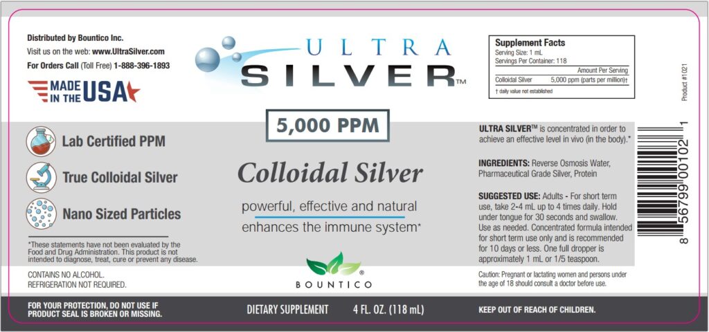 Ultra Silver 5,000 PPM – 4 oz – Ultra Silver